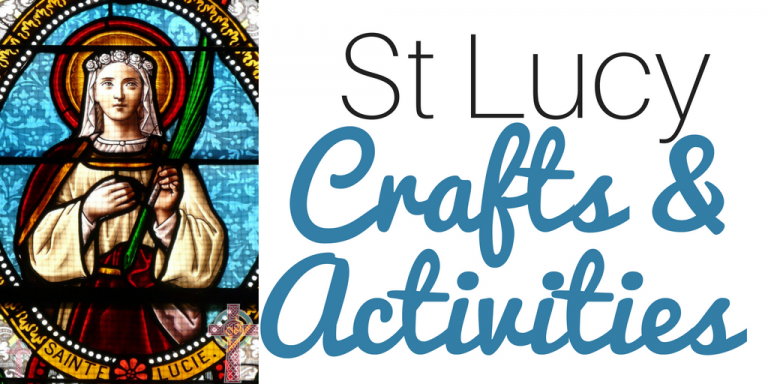 St Lucia Crafts for Catholic Kids - The Kennedy Adventures!