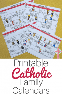 Printable Catholic Family Calendars to Make Your Life Easier - The ...