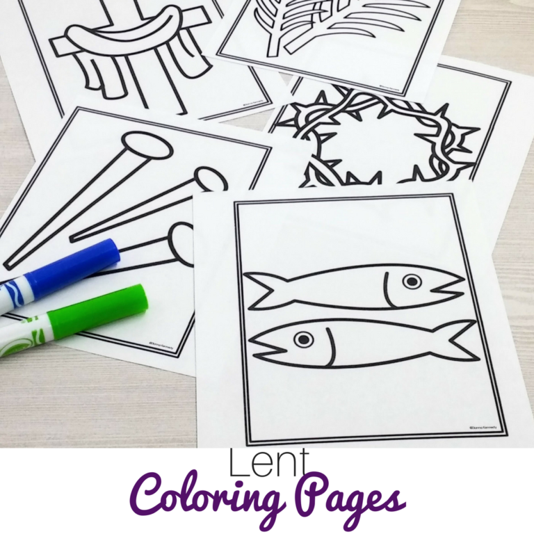Lent Coloring Pages for Catholic Kids - The Kennedy Adventures!