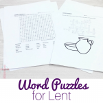 Lent Word Puzzles for Catholic Kids - The Kennedy Adventures!