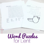 Lent Word Puzzles for Catholic Kids - The Kennedy Adventures!
