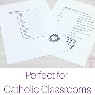 Lent Word Puzzles for Catholic Kids - The Kennedy Adventures!
