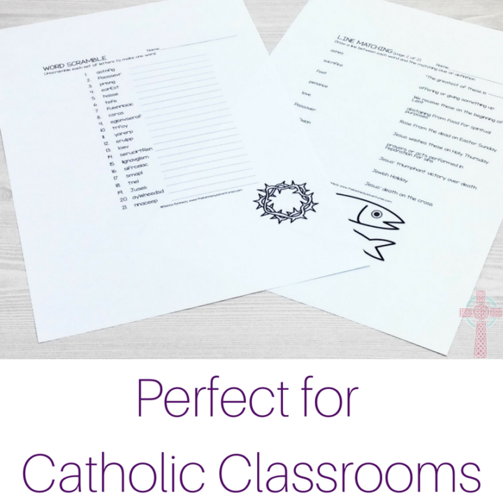 Lent Word Puzzles for Catholic Kids - The Kennedy Adventures!