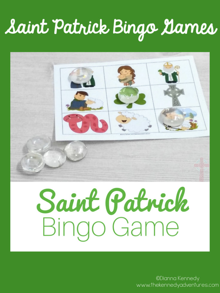 Saint Patrick Bingo for Catholic Kids - The Kennedy Adventures!