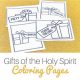 Gifts of the Holy Spirit Coloring Pages - The Kennedy Adventures!