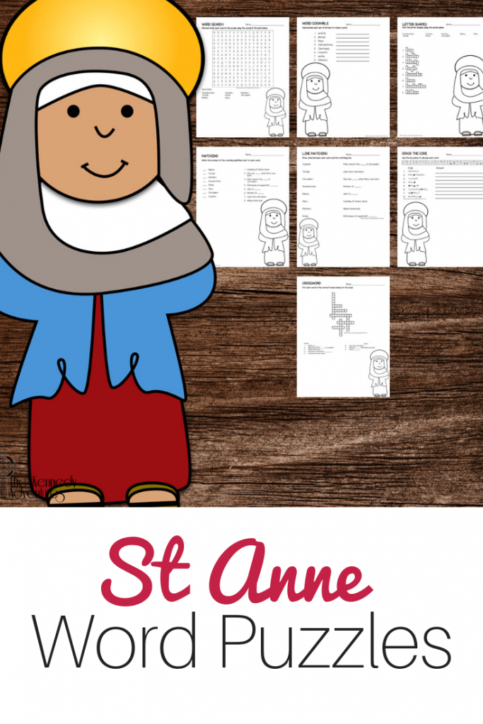 Saint Anne Word Puzzles - The Kennedy Adventures!