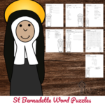 Catholic Saint Word Puzzles – No Prep Activity – St Mark the Evangelist ...