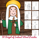 Catholic Saint Word Puzzles – No Prep Activity – St Brigid of Ireland ...