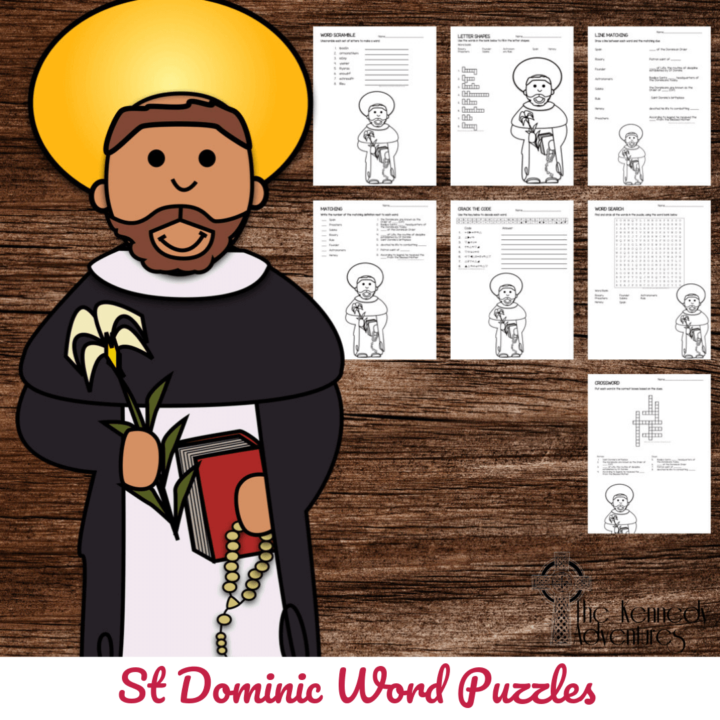 Catholic Saint Word Puzzles – No Prep Activity – St Mark the Evangelist ...