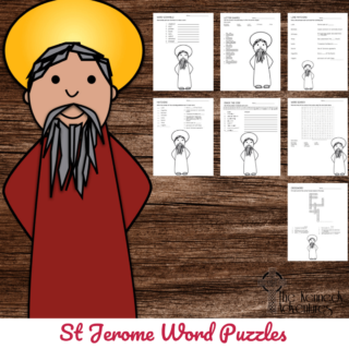 Catholic Saint Word Puzzles – No Prep Activity – St Therese of Lisieux ...