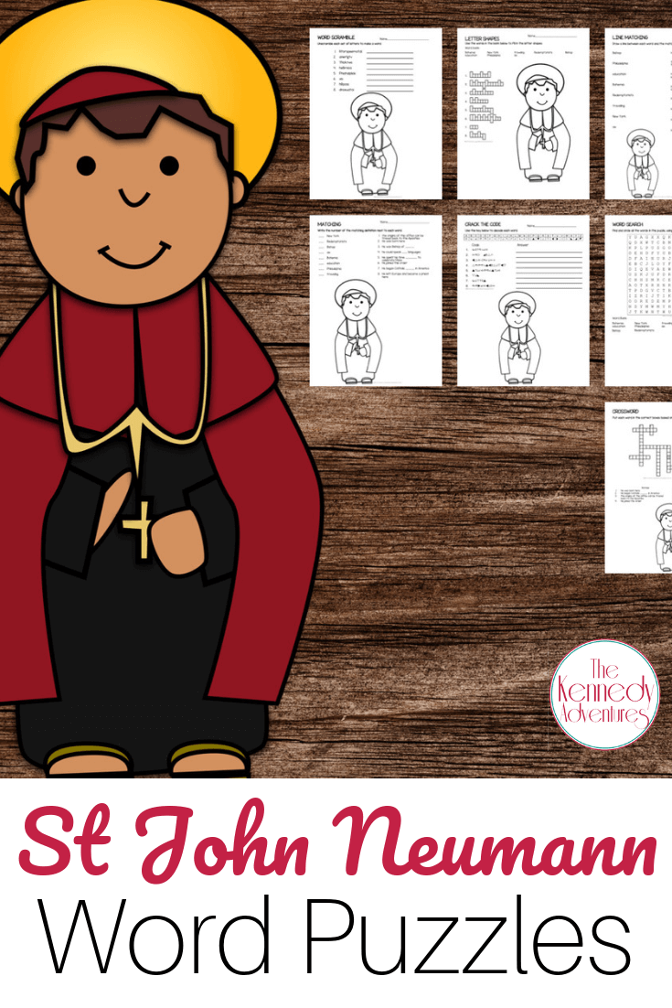 St John Neumann Word Puzzles