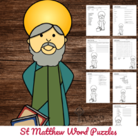 Catholic Saint Word Puzzles – No Prep Activity – St Brigid of Ireland ...