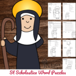 Catholic Saint Word Puzzles – No Prep Activity – St Agnes - The Kennedy ...