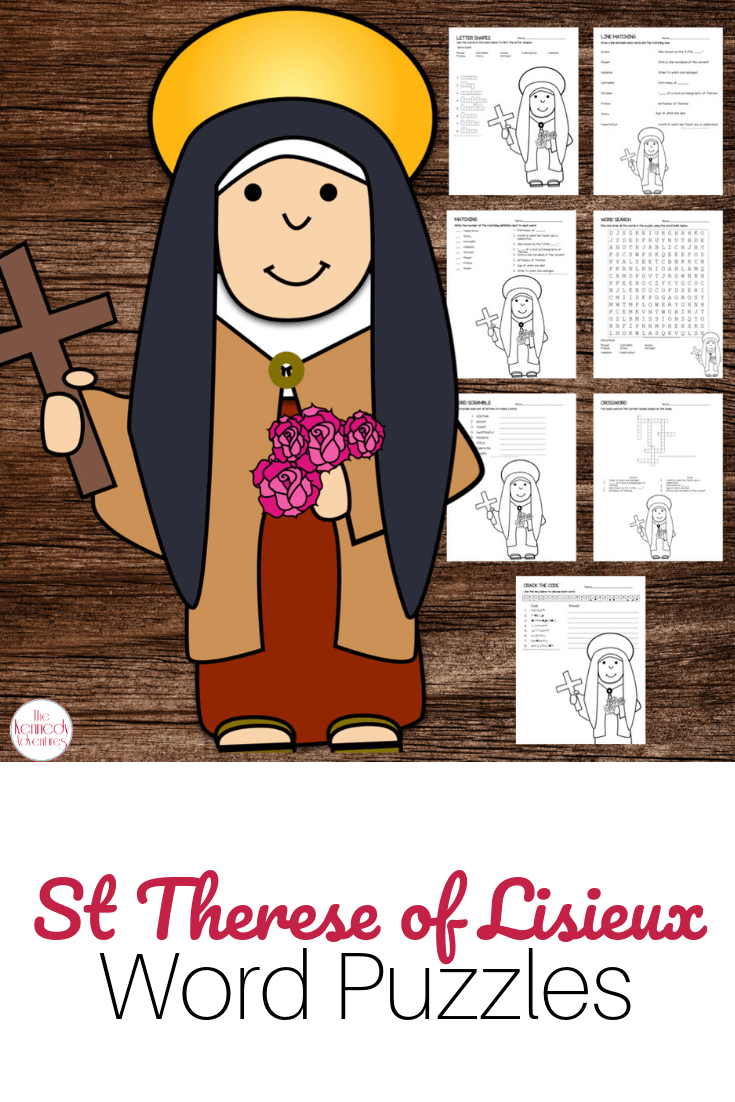 Saint Therese of Lisieux Word Puzzles