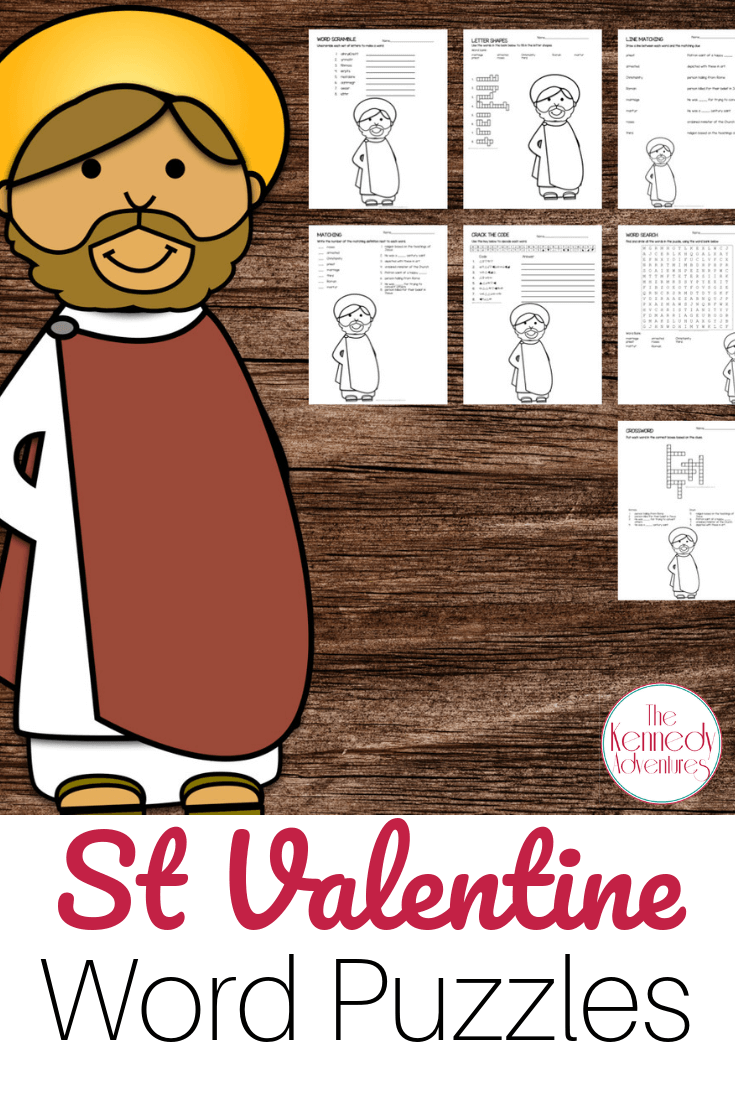 St Valentine Word Puzzles