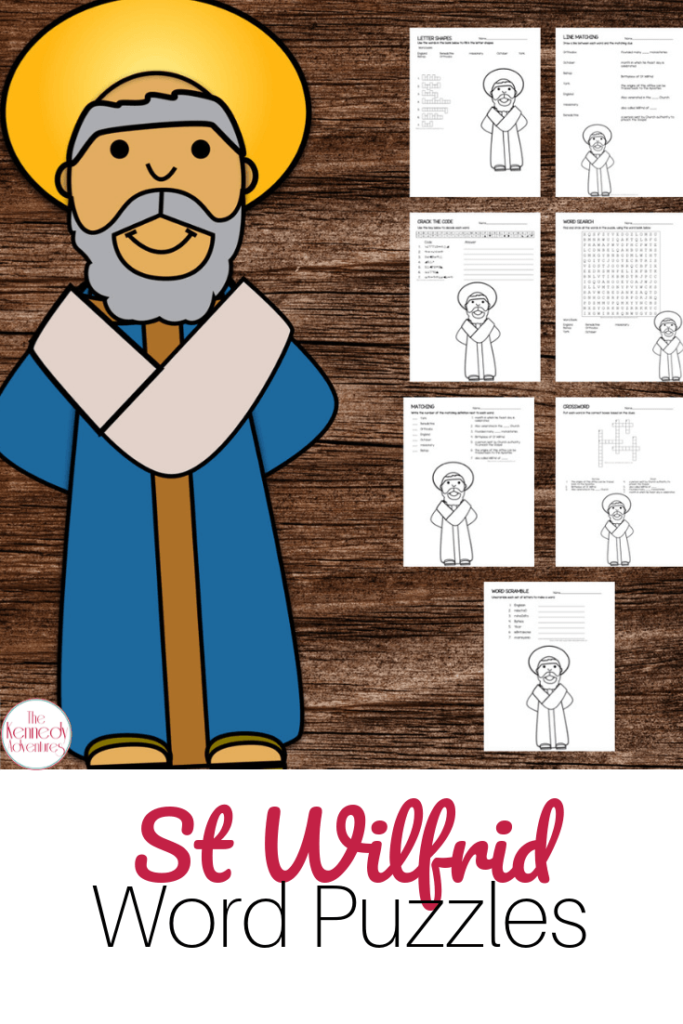 Catholic Saint Word Puzzles – No Prep Activity – St Wilfrid - The ...