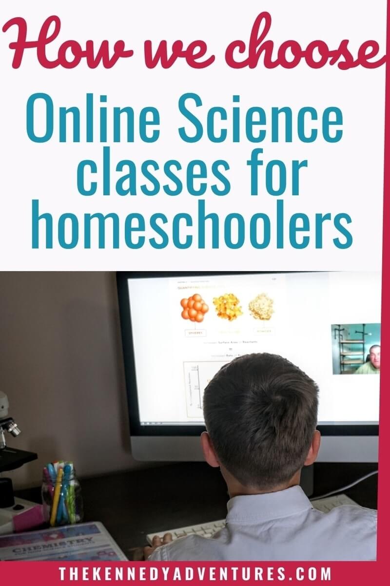Choosing Online Science Courses for our Homeschool